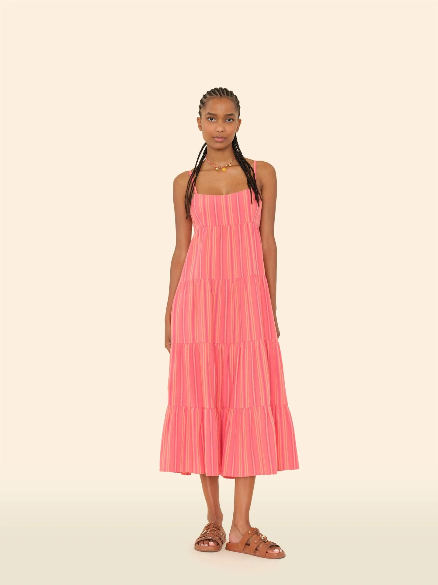 Hazel Dress in Sunset Rose – MAHI GOLD