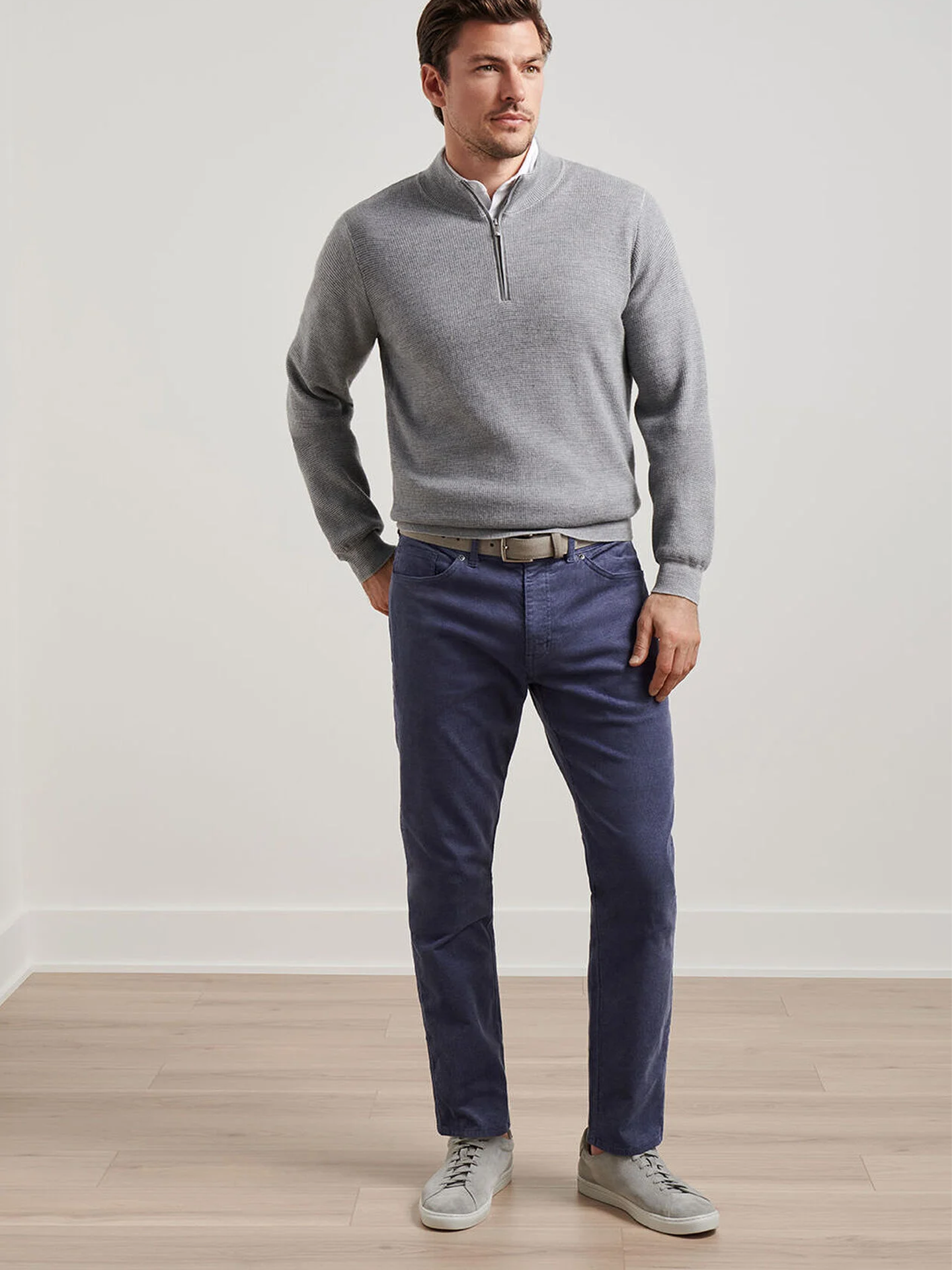 Superior Soft Corduroy Five-Pocket Pant in Blue Haze – MAHI GOLD